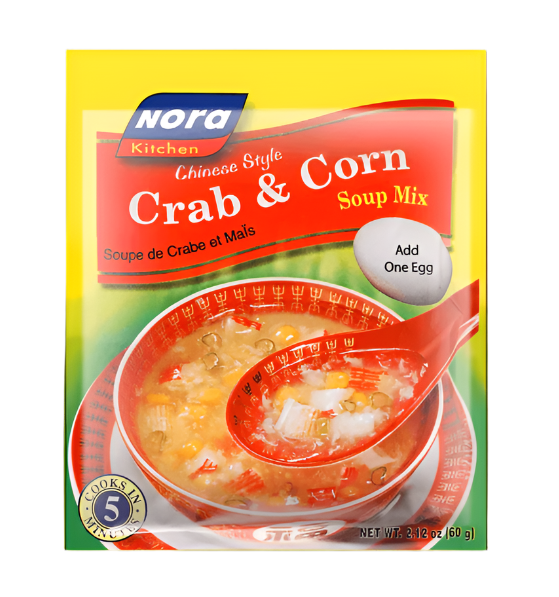Nora Kitchen Chinese Style Crab & Corn Soup Mix - 60g – Lili Mart