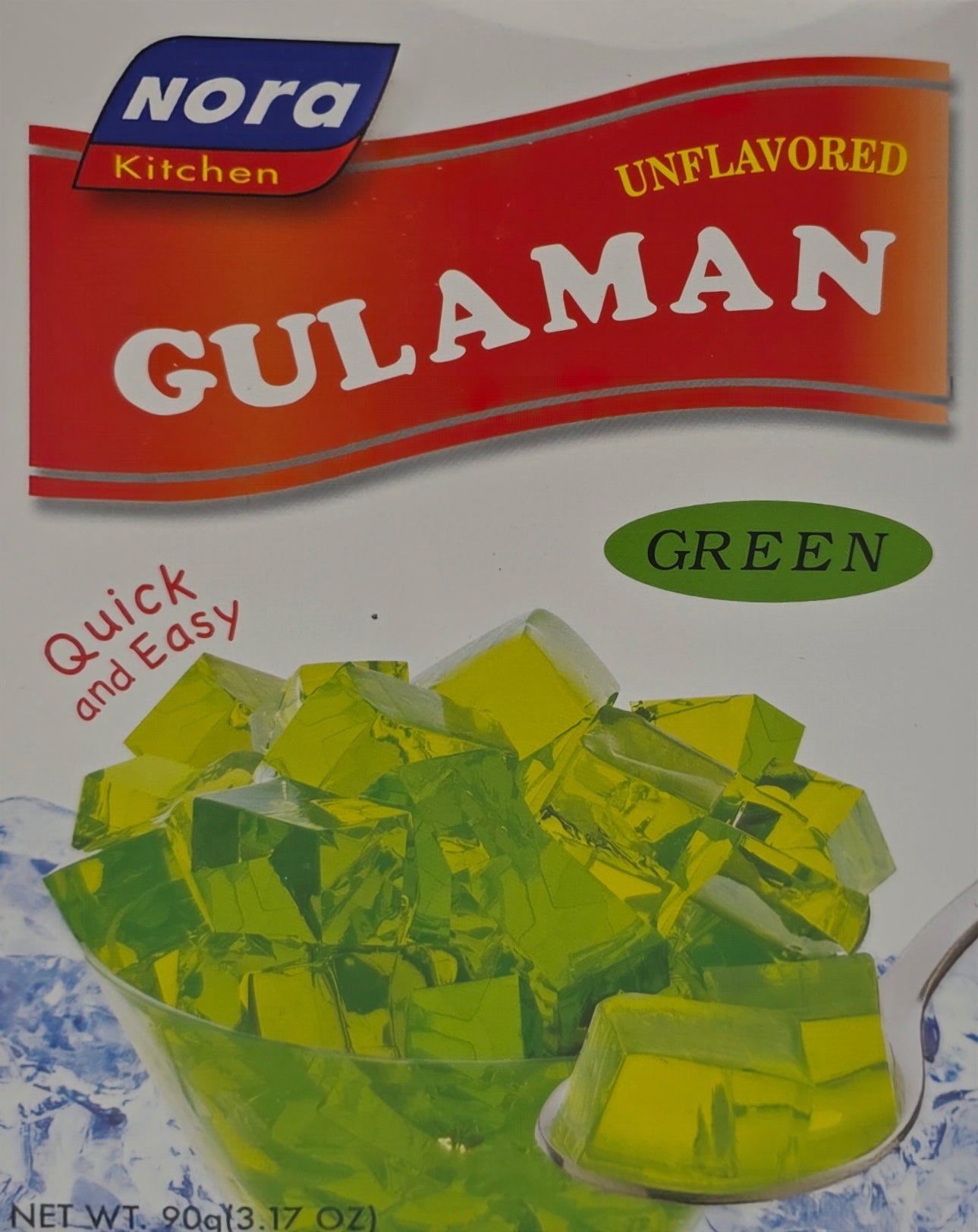 Nora Kitchen Unflavored Gulaman (GREEN) - 90g – Lili Mart