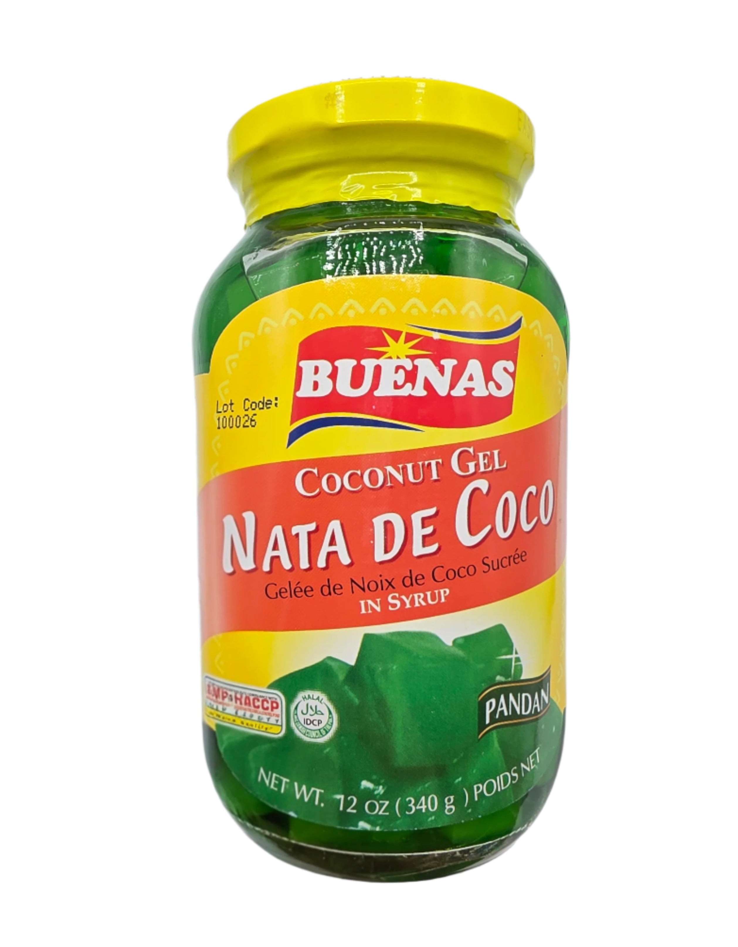 Buenas Coconut Gel Nata de Coco in Syrup Pandan - 12oz – Lili Mart