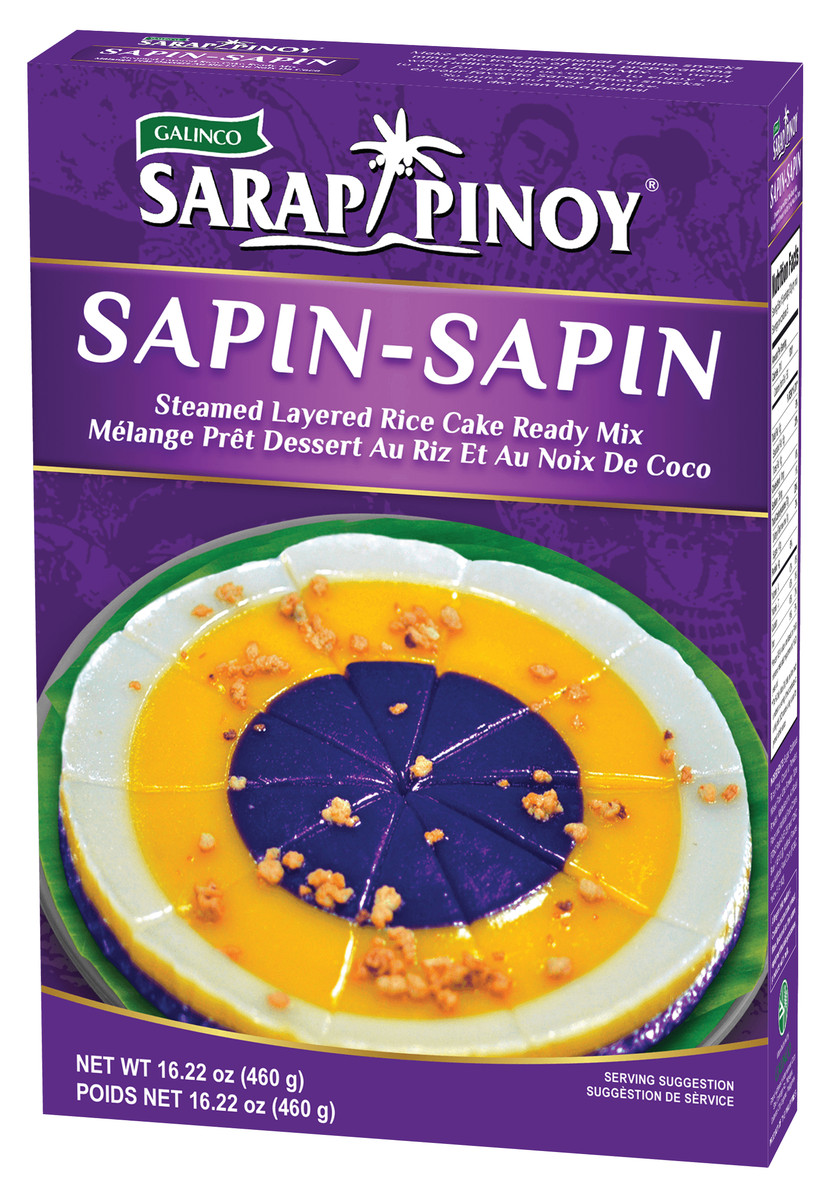 Galinco Sarap Pinoy Sapin-Sapin Steamed Layered Rice Cake - 460g – Lili ...