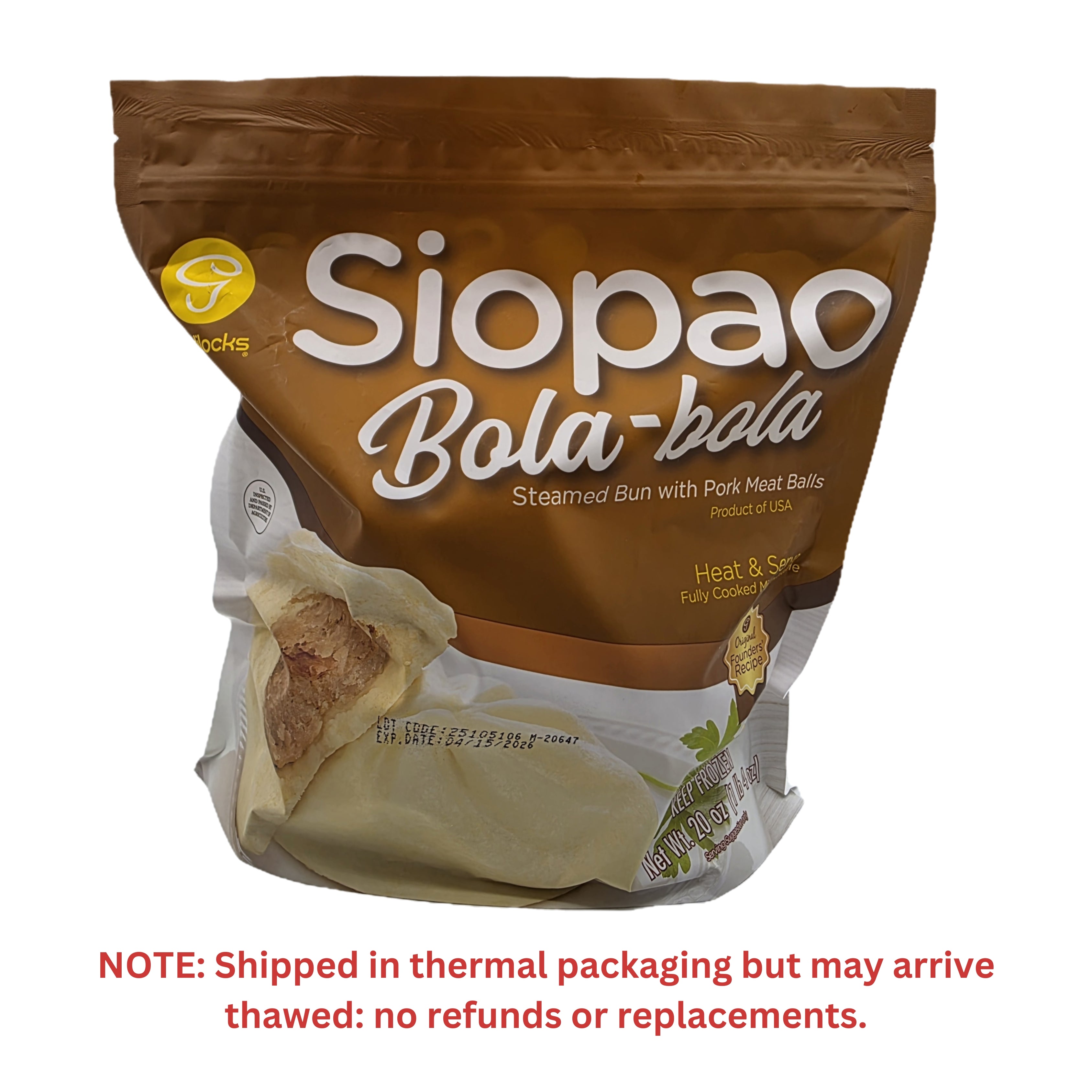 Goldilocks Bola-Bola Steamed Bun with Pork Meat Balls - 20oz – Lili Mart