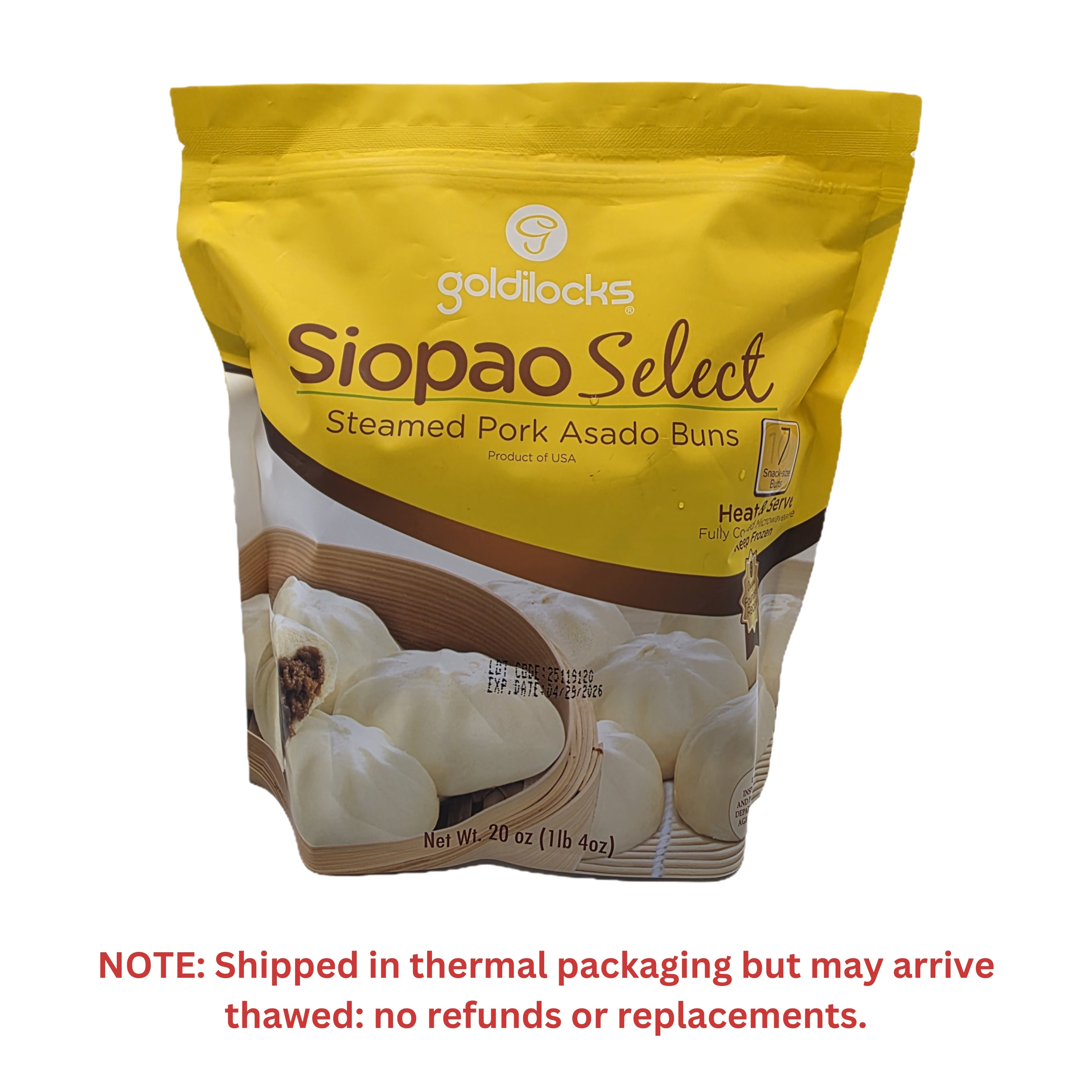 Goldilocks Siopao Select Steamed Pork Asado Buns (7pcs) - 20 oz – Lili Mart