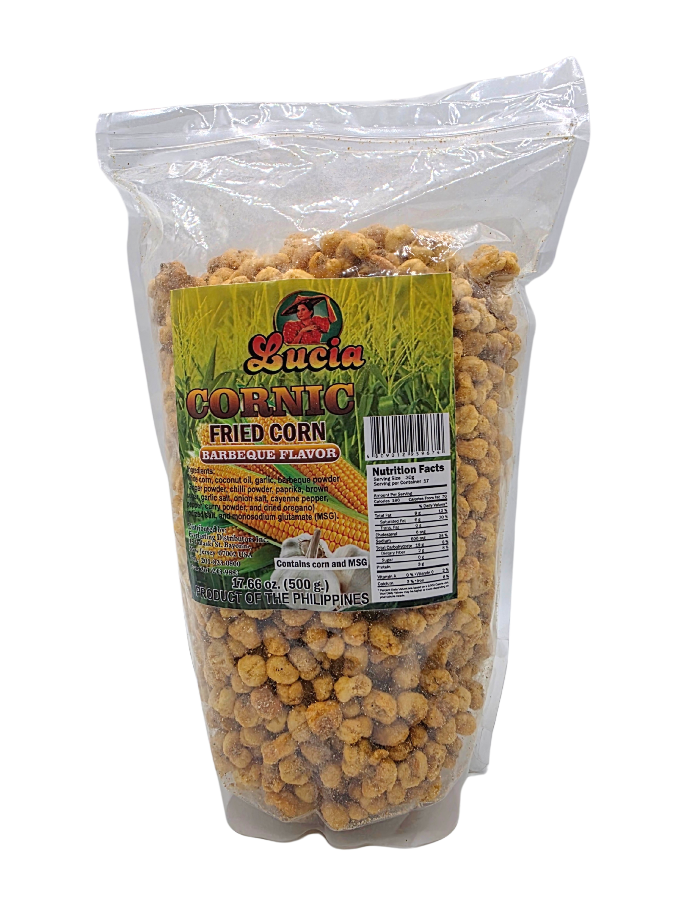 Lucia Cornic Fried Corn BBQ Flavor - 500g – Lili Mart