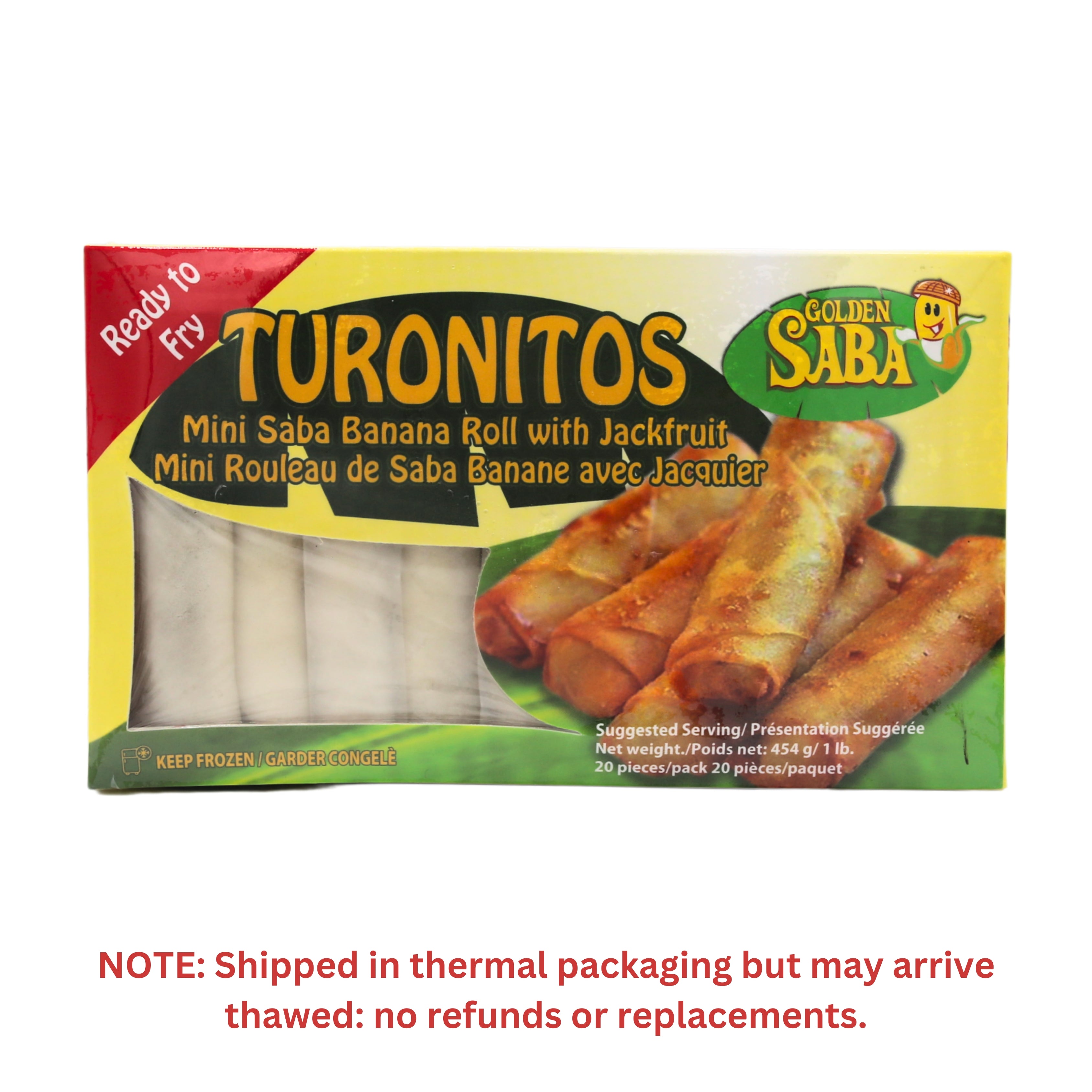 Golden Saba Turonitos Mini Saba Banana Roll with Jackfruit (Langka ...