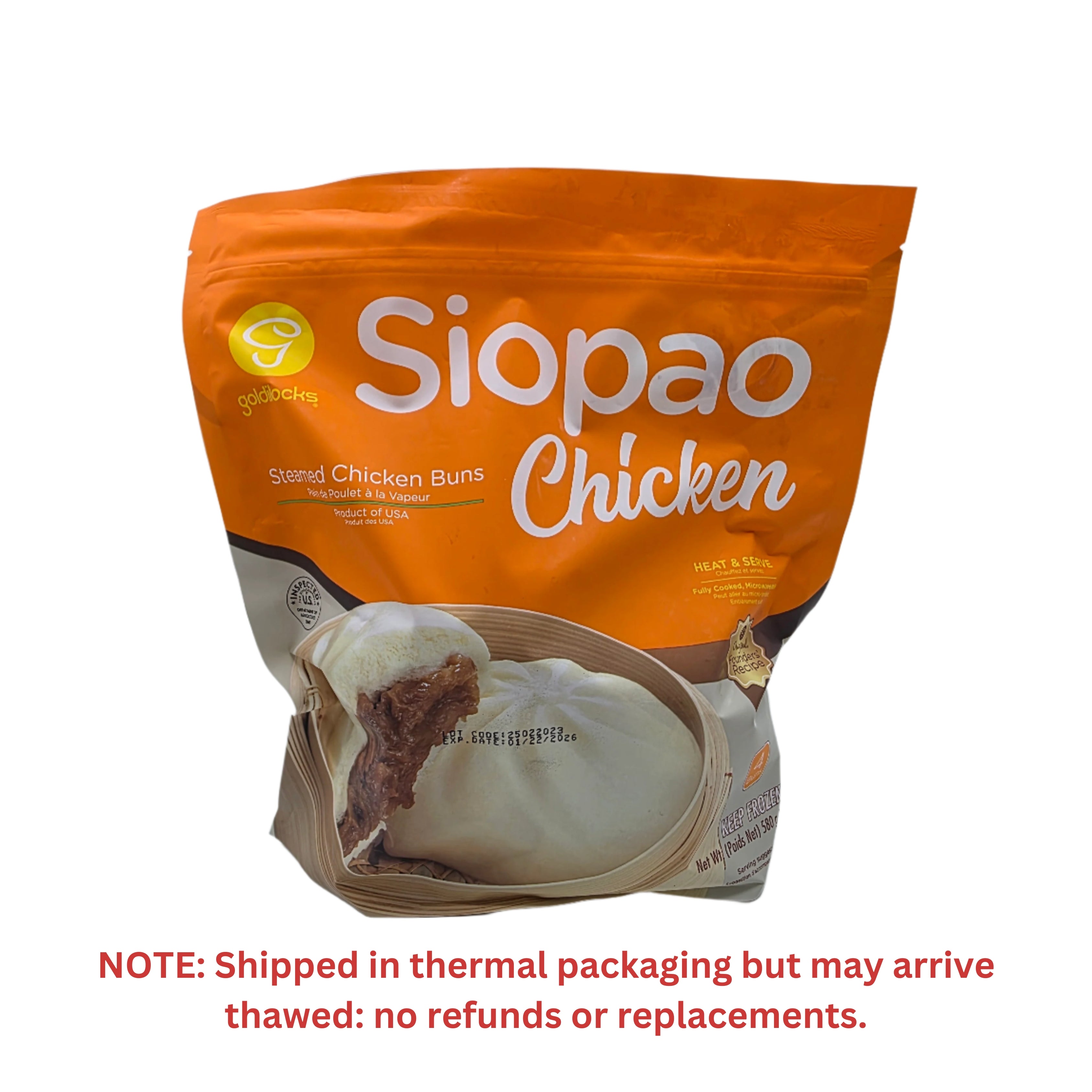 Goldilocks Siopao Chicken Steamed Chicken Buns (4pcs) - 20oz – Lili Mart