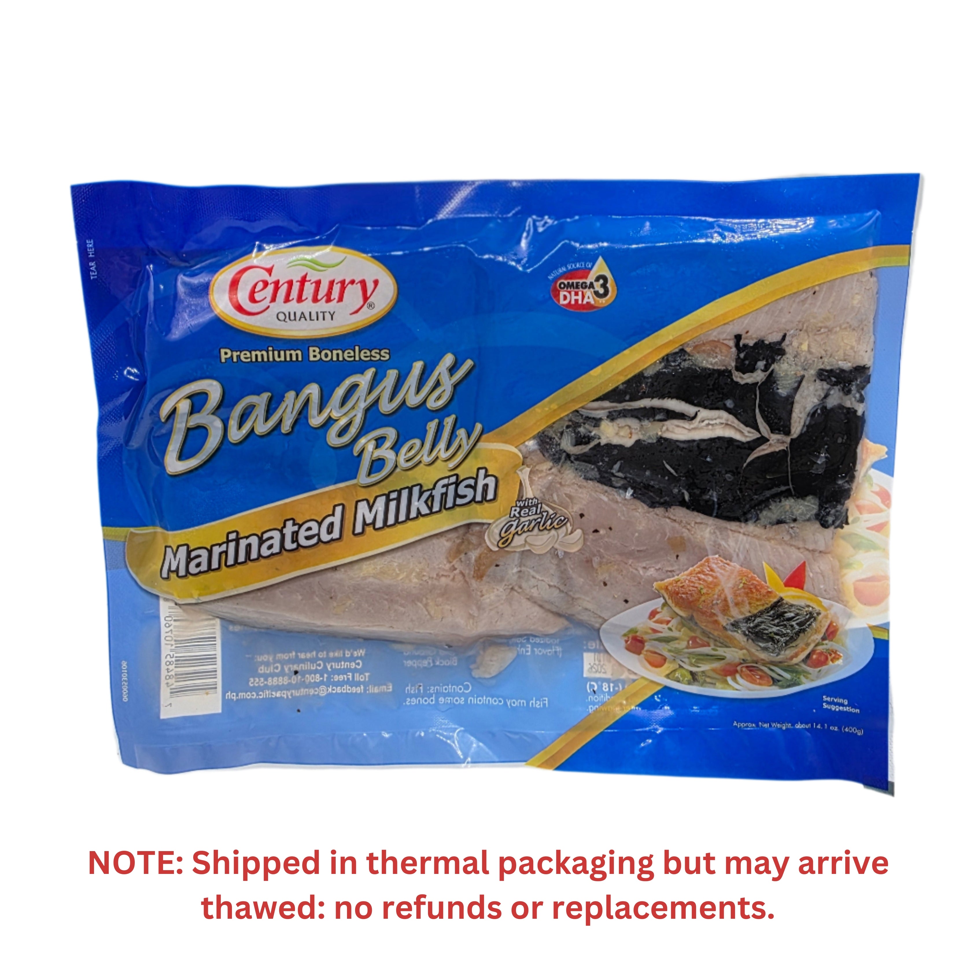 Century Quality Premium Boneless Bangus Belly Marinated Milkfish - 14 ...