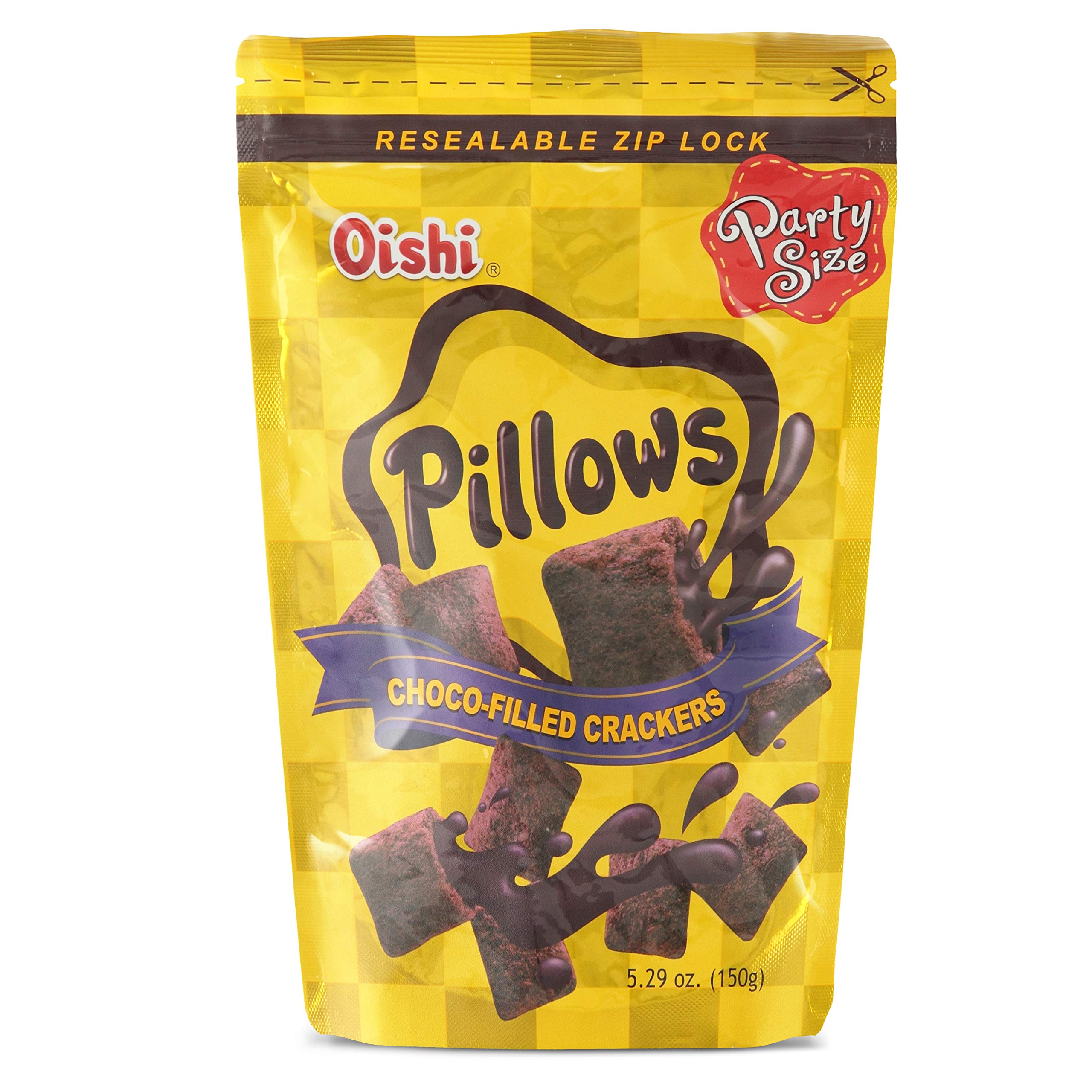 Oishi - Pillows Choco-Filled Crackers Party Size - 150g – Lili Mart