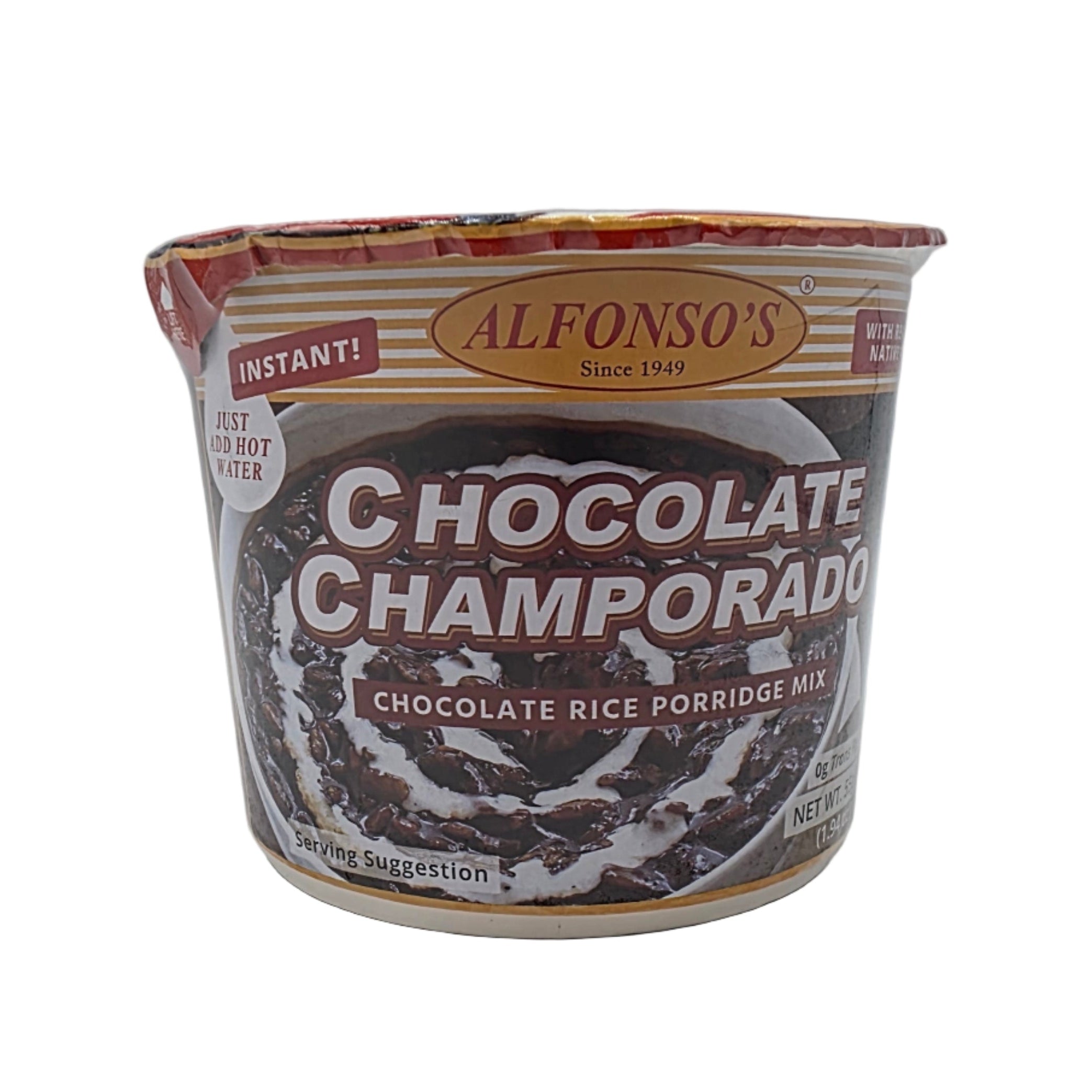 Alfonso's Instant Chocolate Champorado Chocolate Rice Porridge Mix - 5 ...