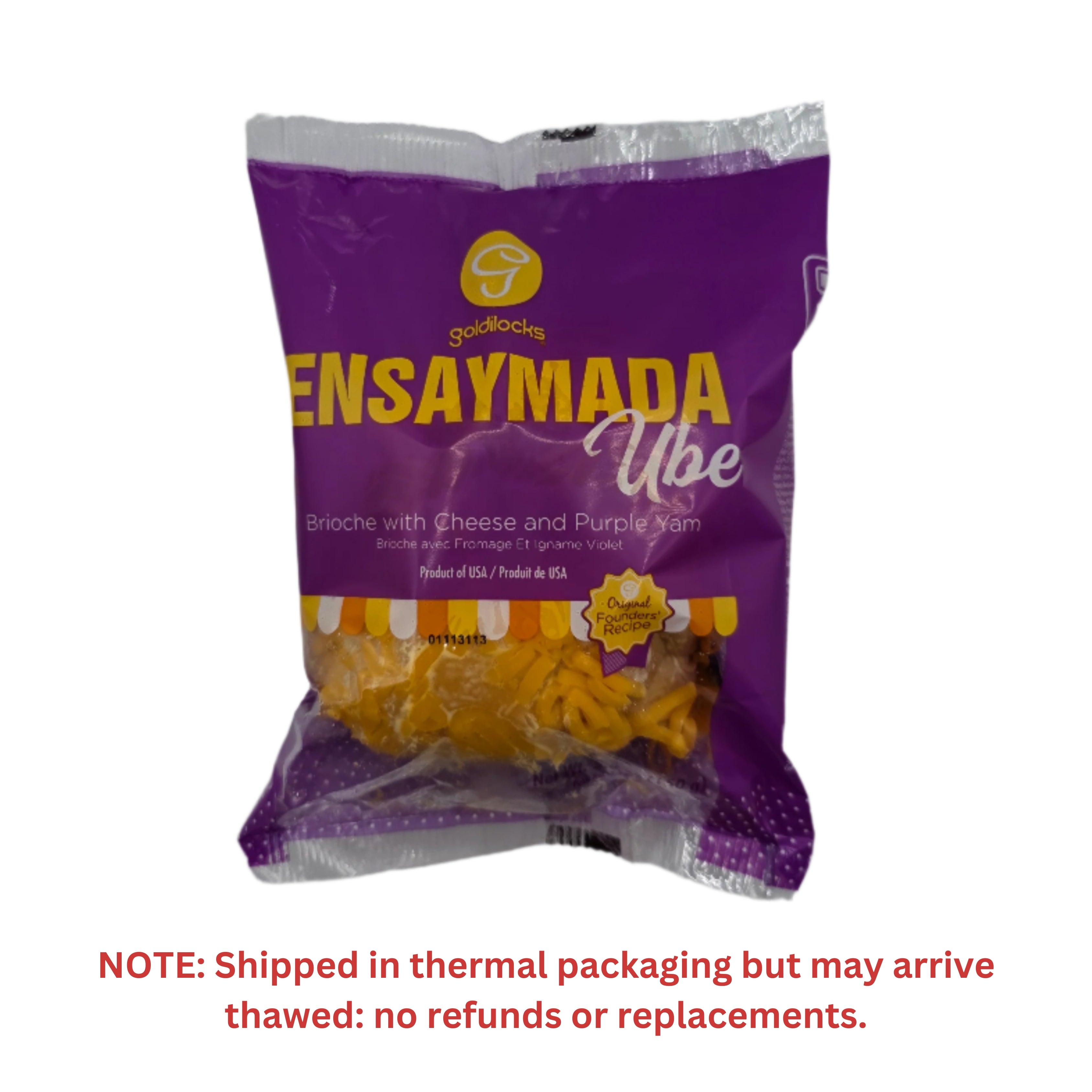 Goldilocks Ensaymada Ube Brioche with Cheese and Purple Yam - 5.3oz ...